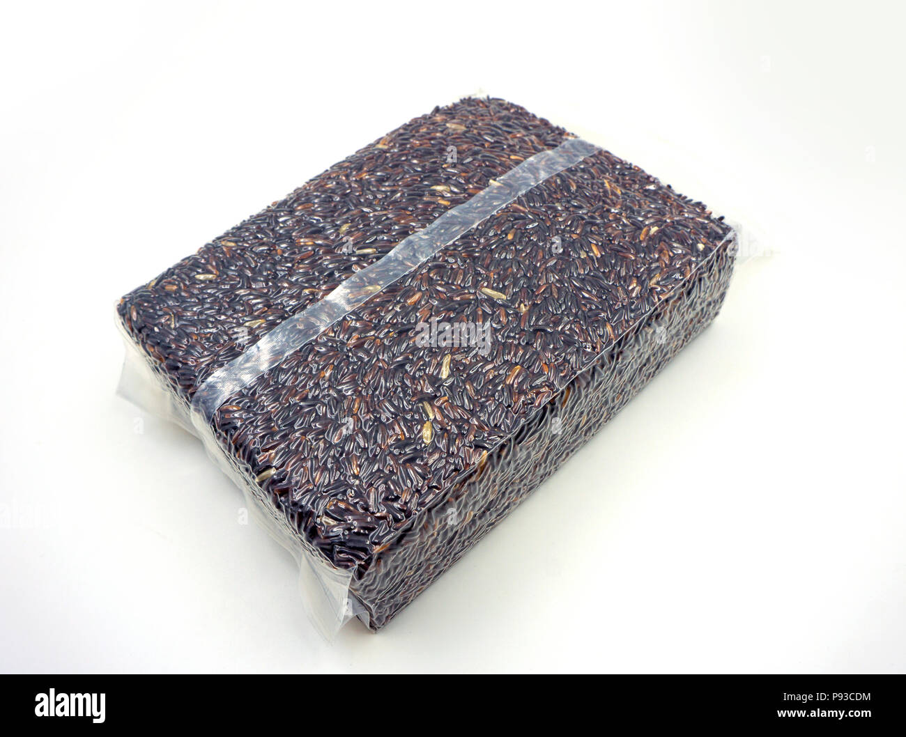 Thai rice berry in plastic bag on white background Stock Photo - Alamy
