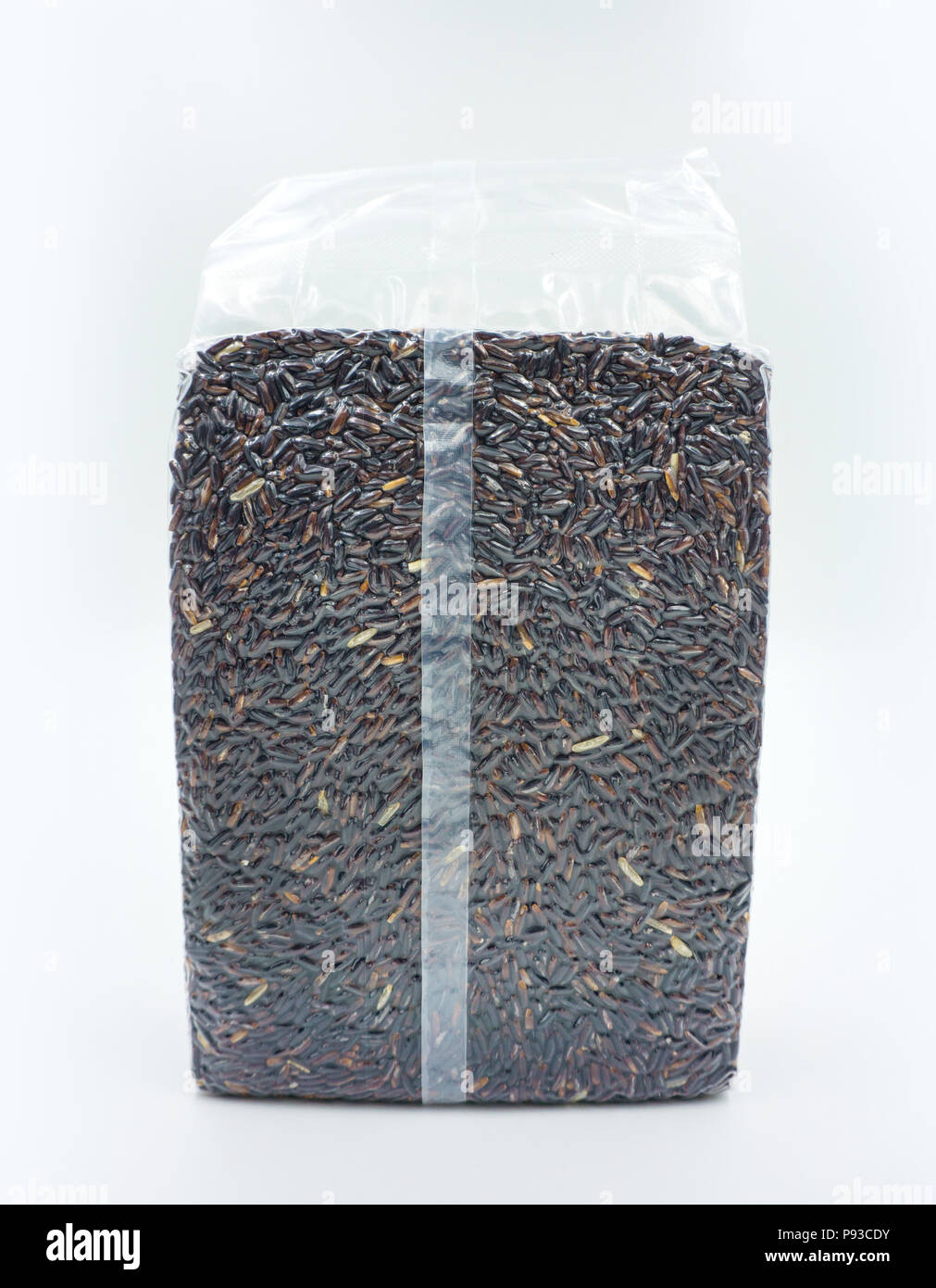 Thai rice berry in plastic bag on white background Stock Photo - Alamy
