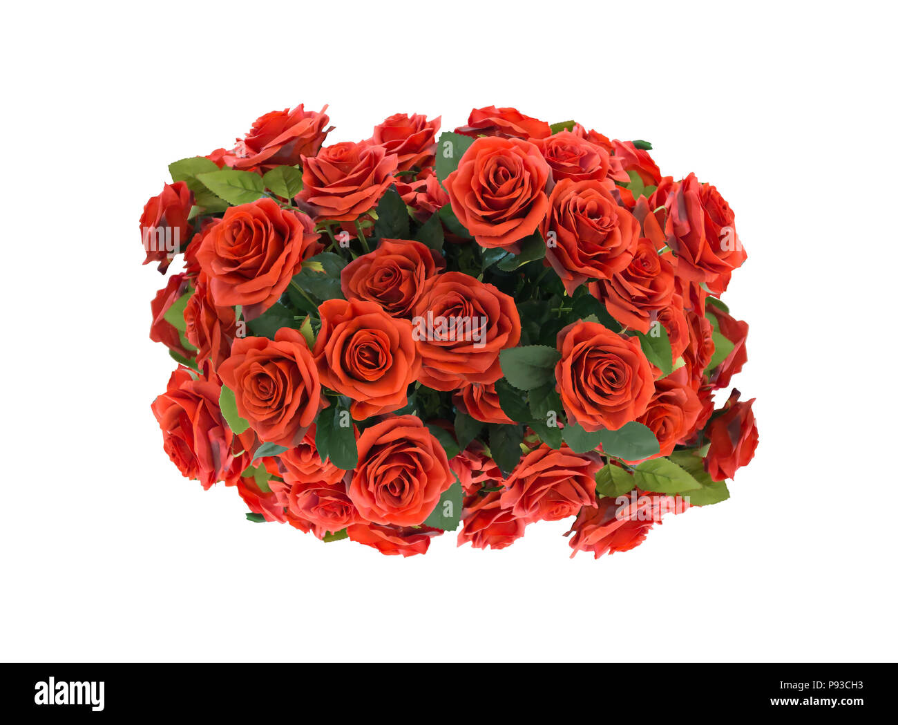 bouquet of red roses isolated on white background Stock Photo - Alamy