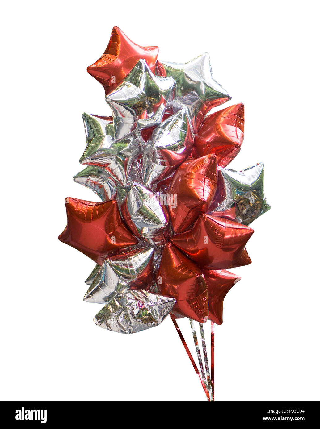 Red balloons in shape heart Cut Out Stock Images & Pictures - Alamy