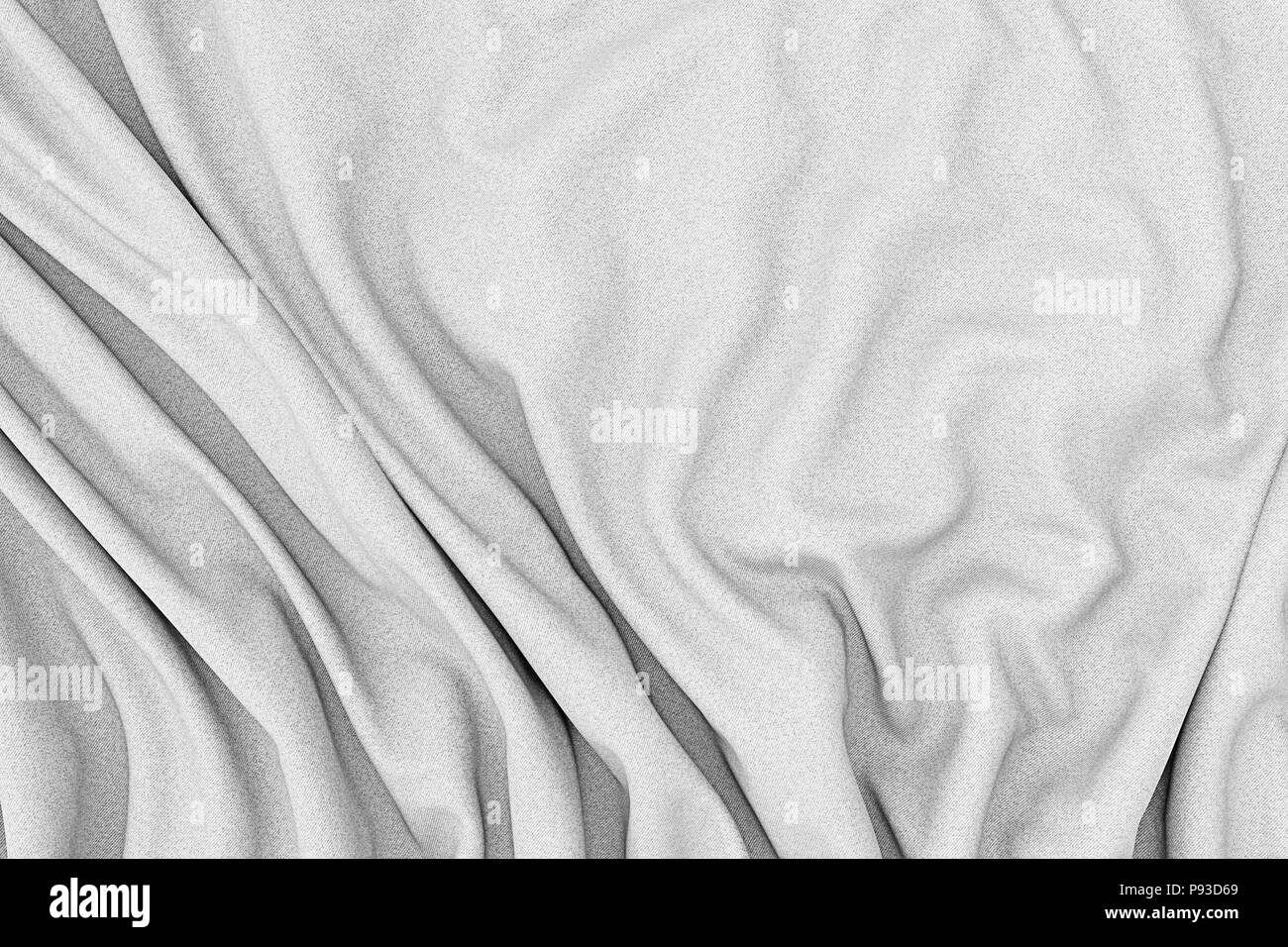 White fabric folds. 3d render Stock Photo - Alamy