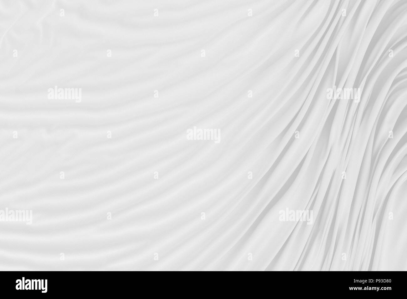 White fabric folds. 3d render Stock Photo - Alamy
