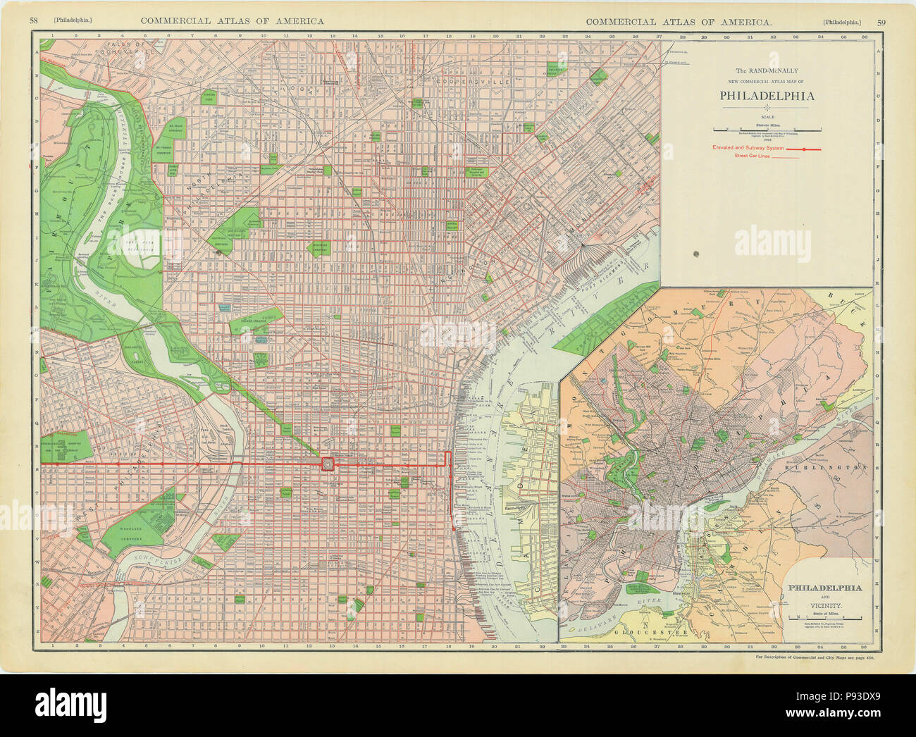 1912 philadelphia map hi-res stock photography and images - Alamy