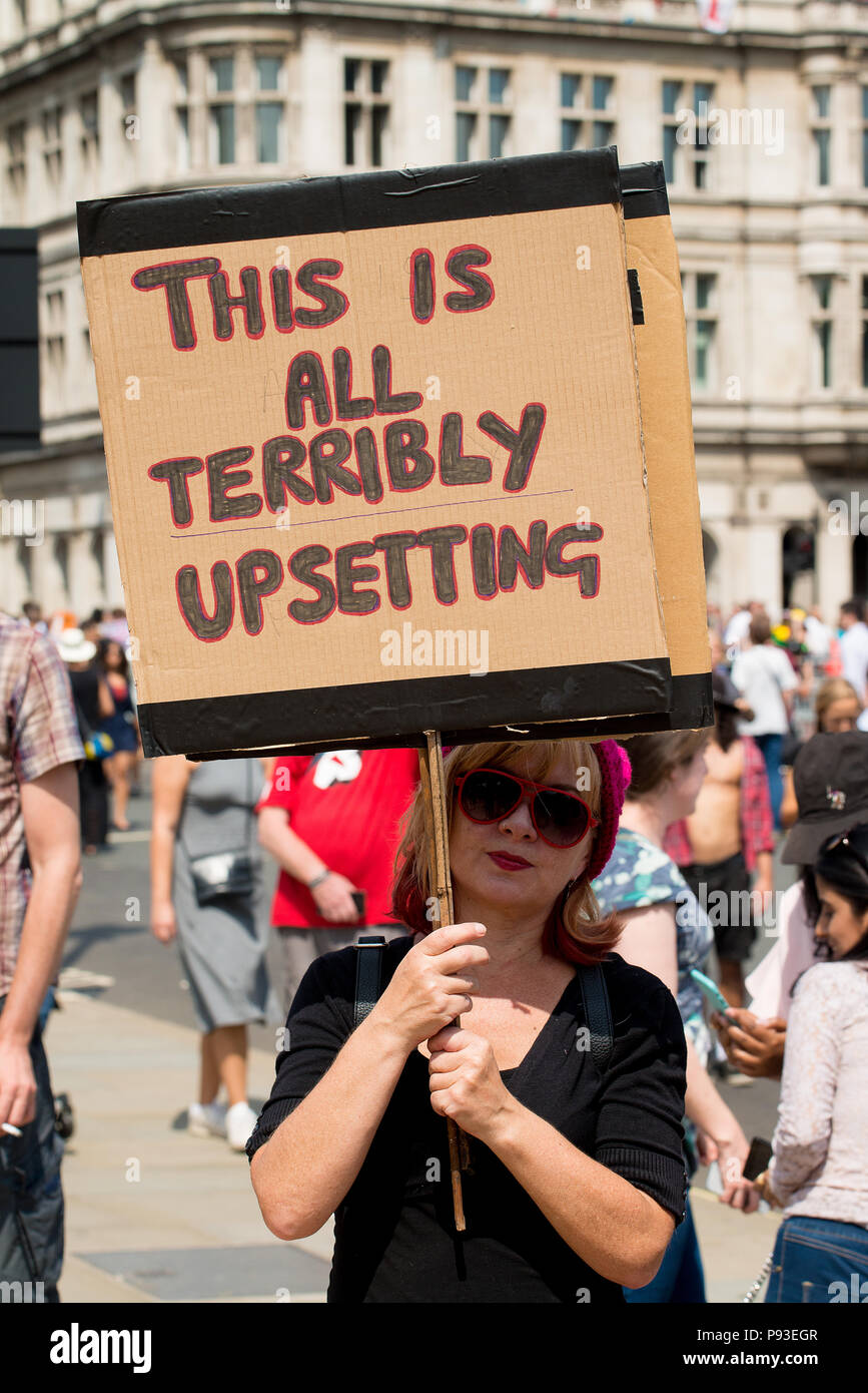 Protester holding homemade poster at the #BringTheNoise Women's March ...