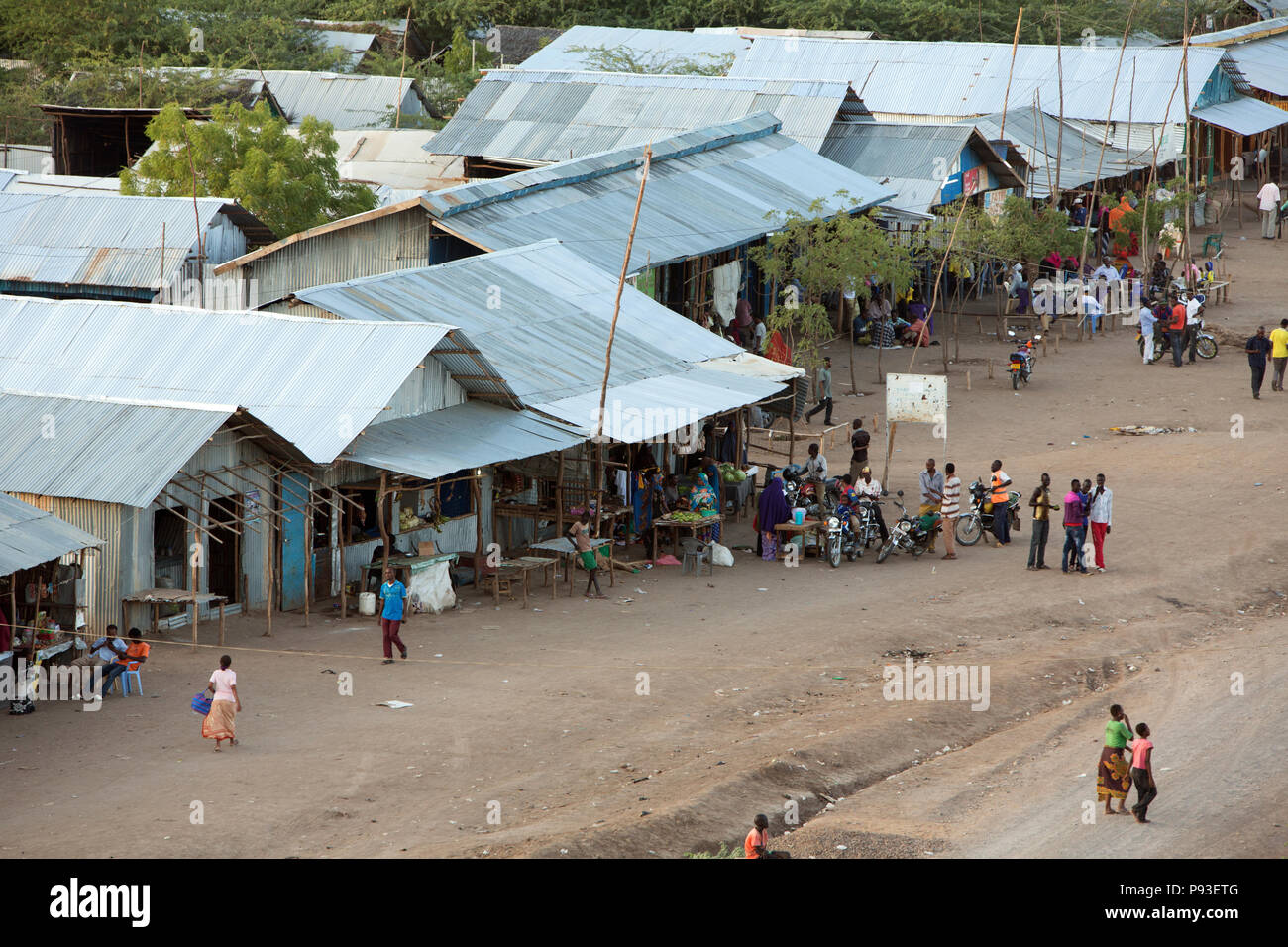 Kakuma, Kenya - Aerial view of the refugee camp Kakuma Stock Photo - Alamy