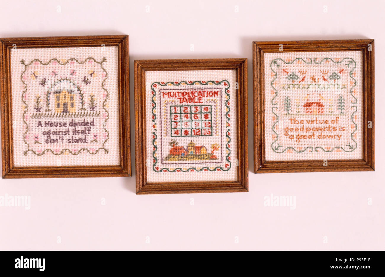 Cross stitch sampler hi-res stock photography and images - Alamy