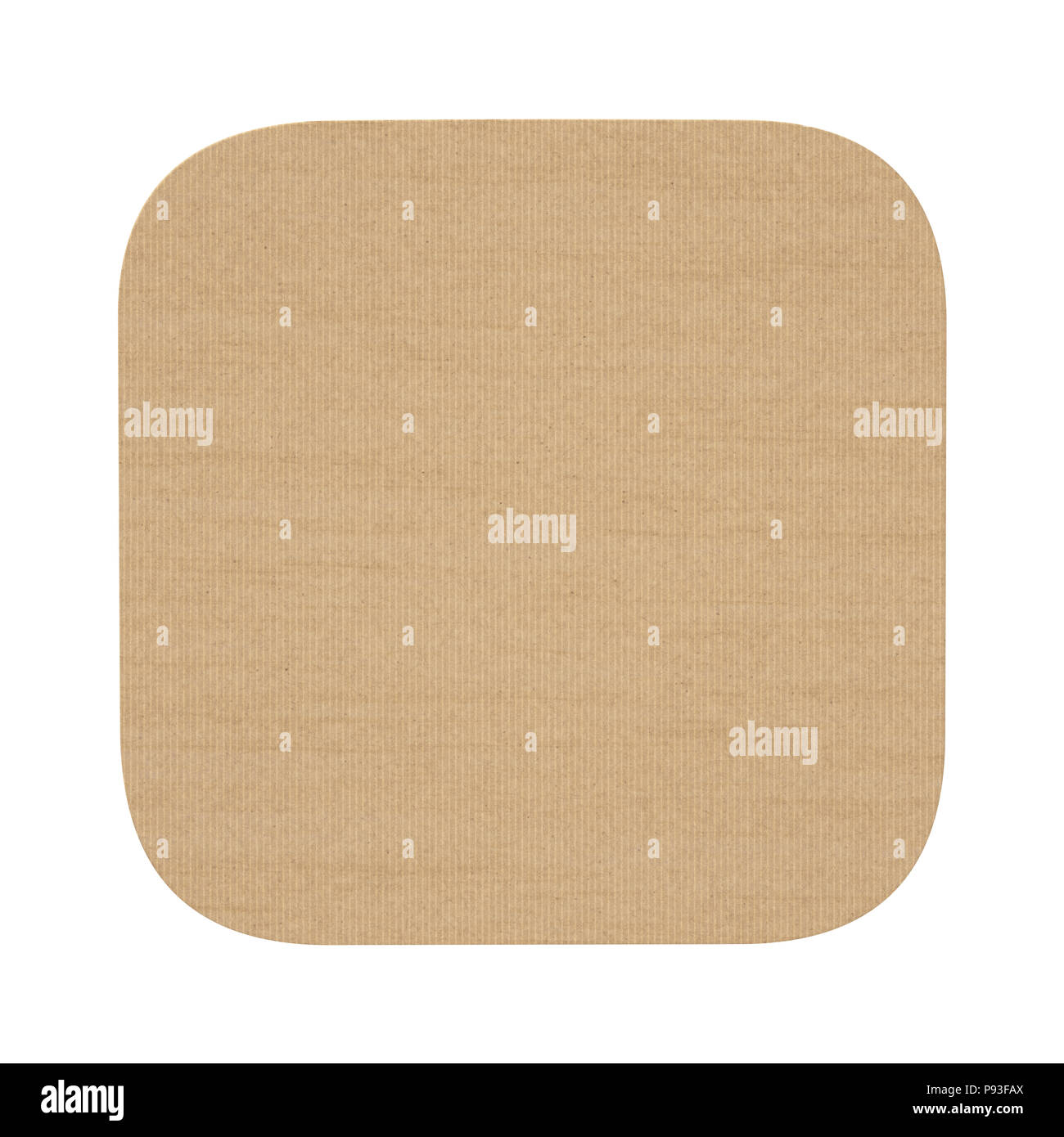 Square cardboard coaster. Isolated on white background. Include ...