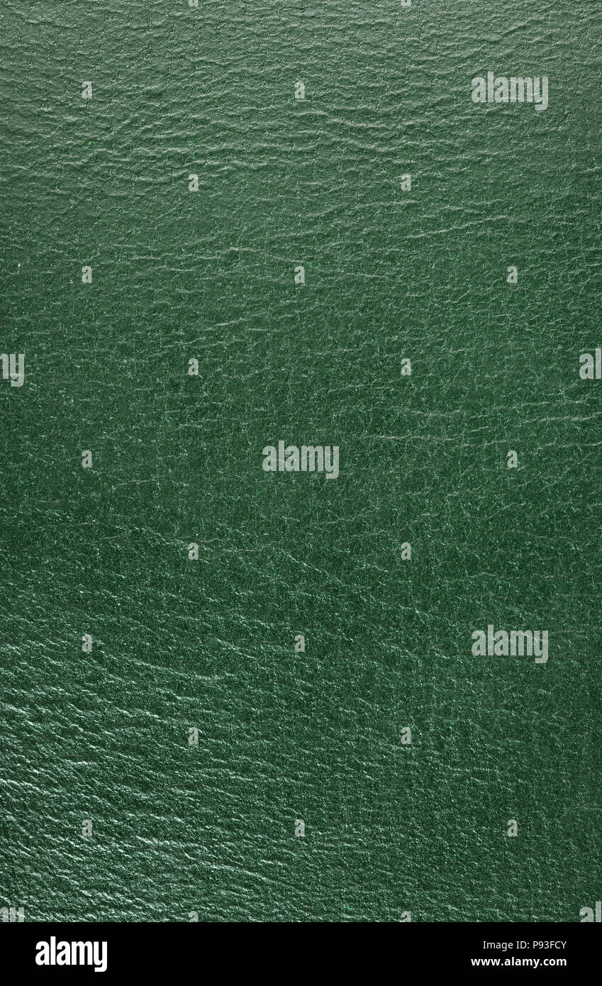 Green leather texture. Vertical, close up Stock Photo - Alamy