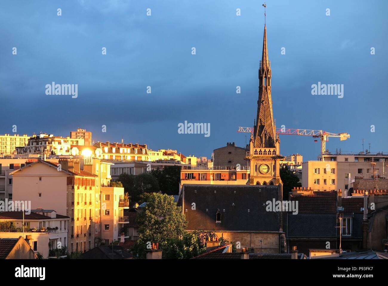 ILLUSTRATION OF THE CITY OF VANVES, (92), ILE-DE-FRANCE, FRANCE Stock ...