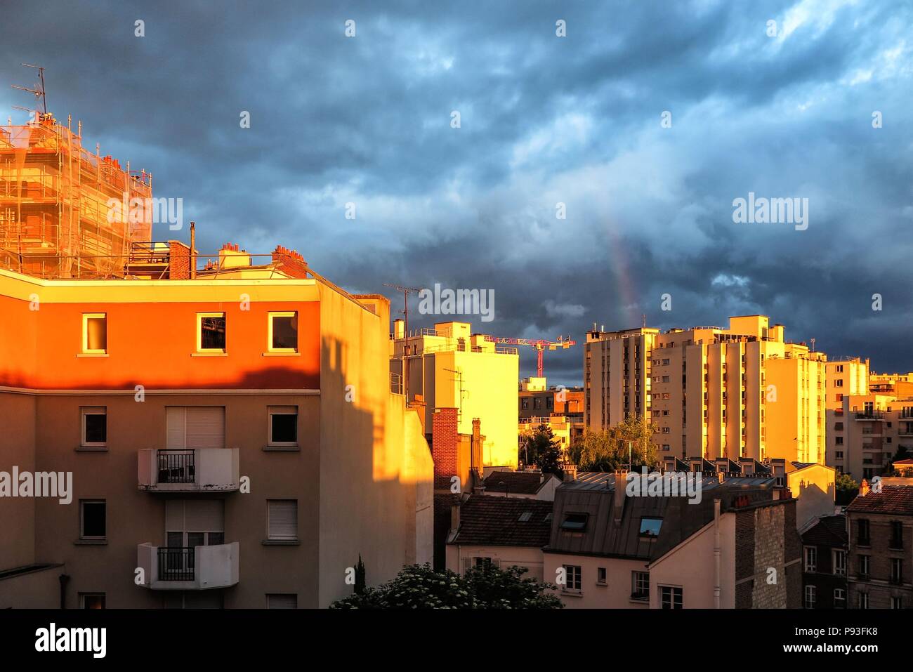 ILLUSTRATION OF THE CITY OF VANVES, (92), ILE-DE-FRANCE, FRANCE Stock ...