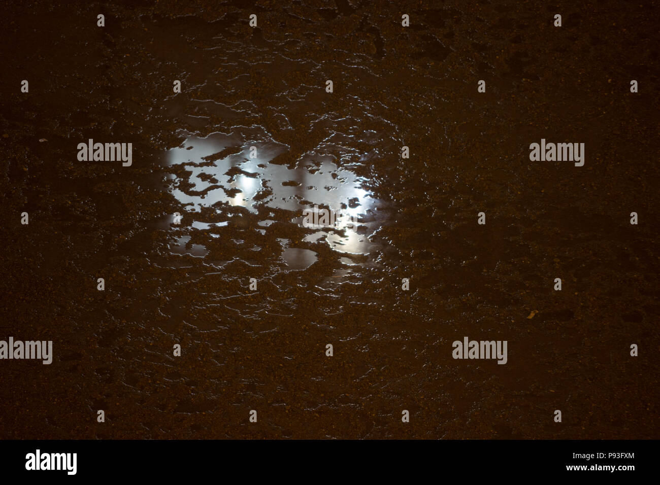Icy road at night in forest hi-res stock photography and images - Alamy