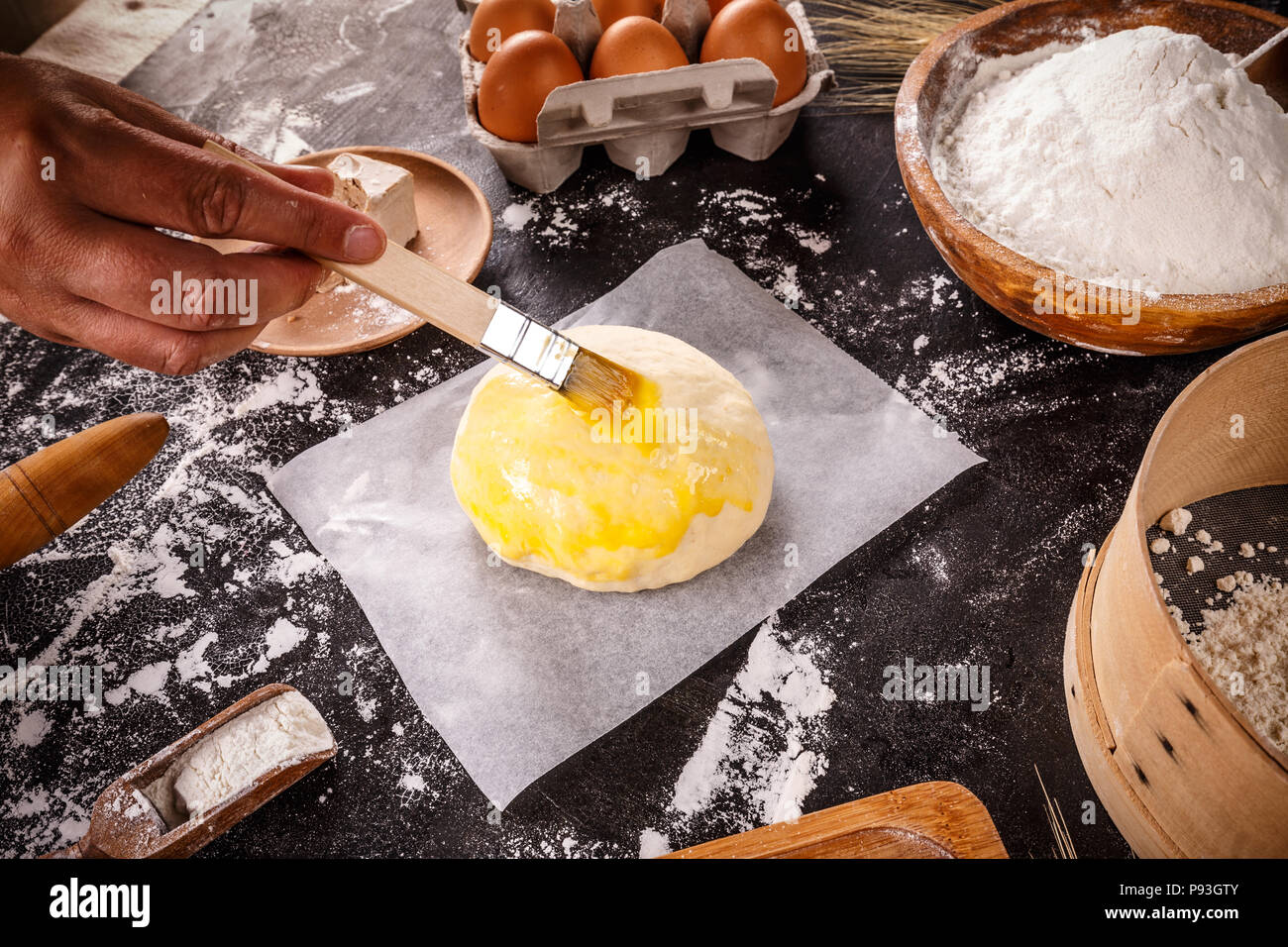 Flour smears hi-res stock photography and images - Alamy