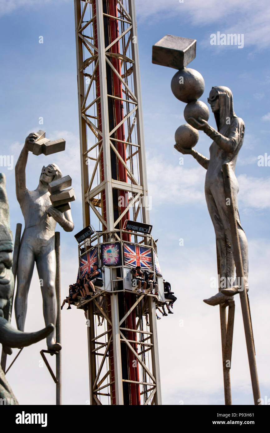 Blackpool pleasure beach rides hi-res stock photography and images - Alamy