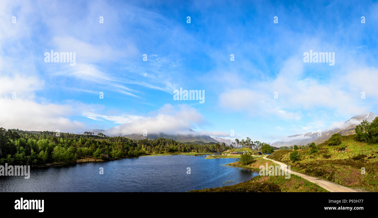 Scottish landscape. mountains and beautiful sky above Scotland Stock ...