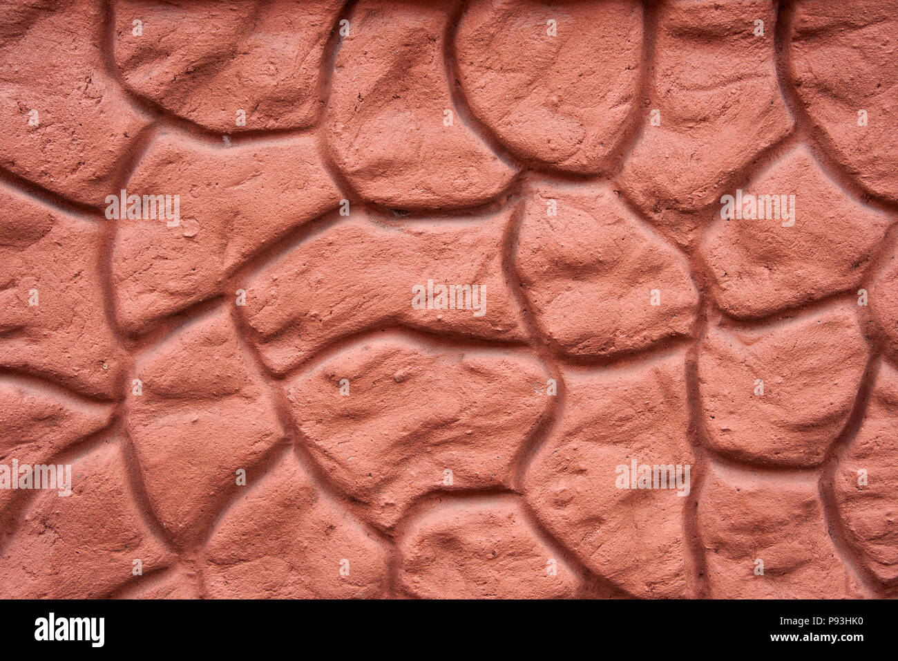The original red background with decorative cobble-stone covered with ...