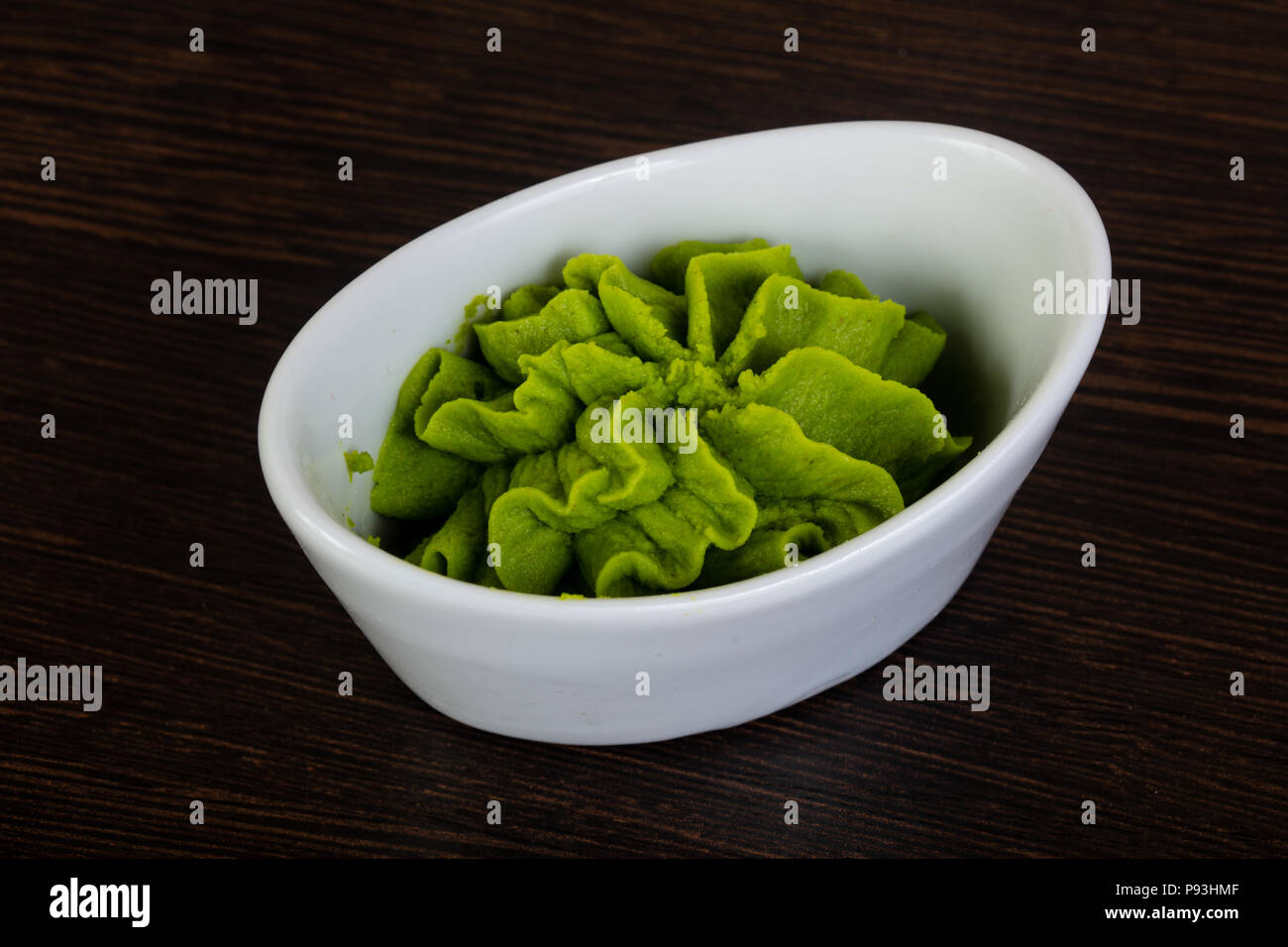 Spicy bowl of wasabi pasta Stock Photo - Alamy