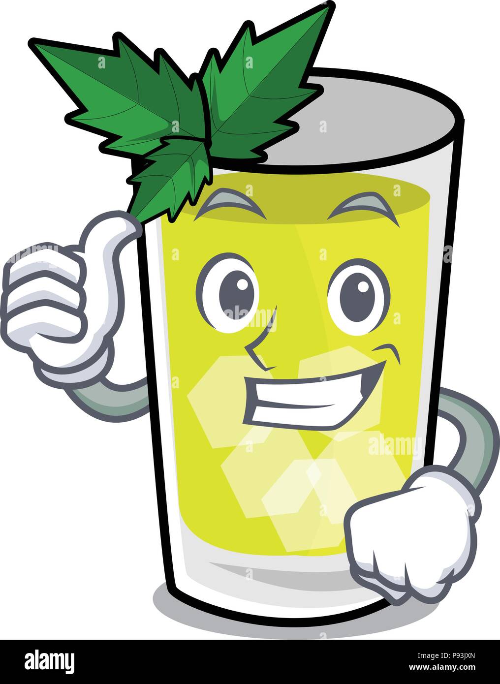 Thumbs up soft drink Stock Vector Images - Alamy