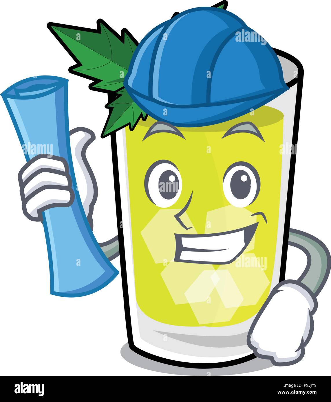 Architect mint julep character cartoon Stock Vector Image & Art - Alamy