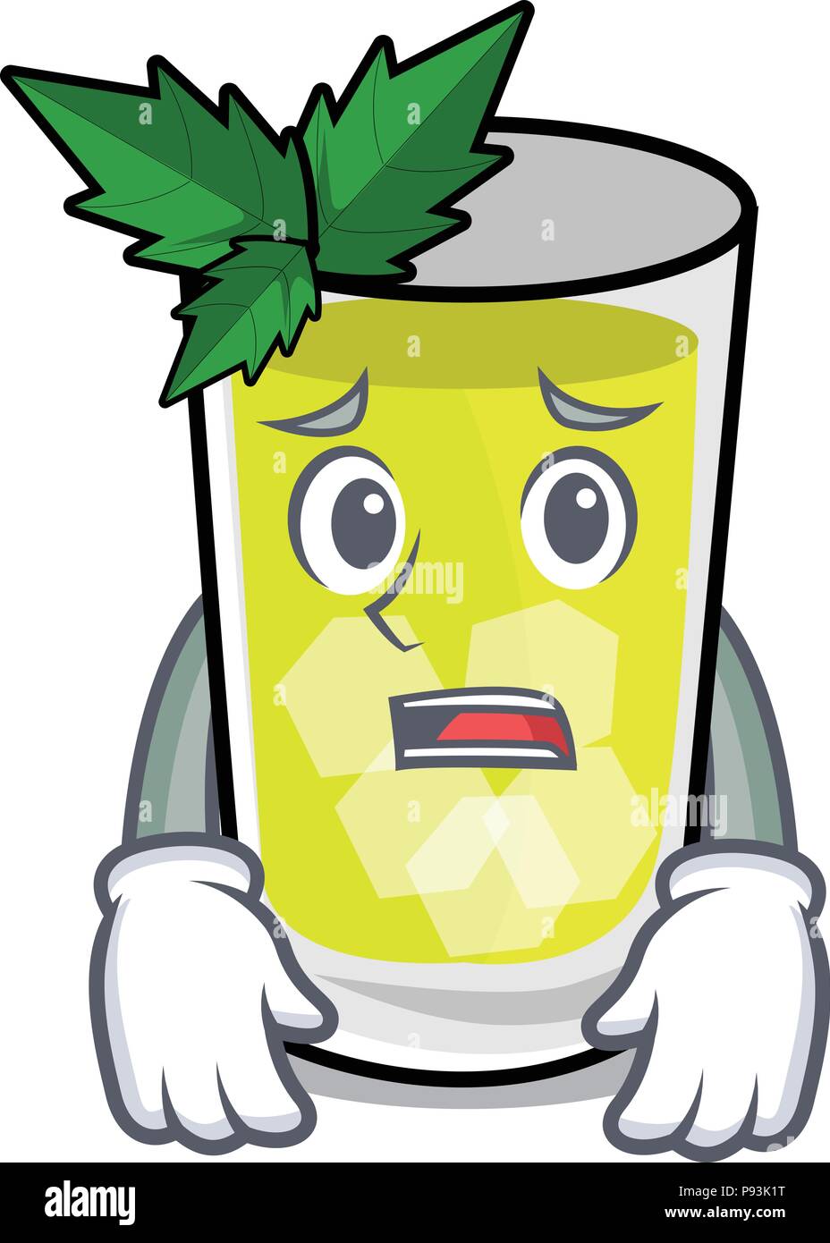 Afraid mint julep mascot cartoon Stock Vector Image & Art - Alamy