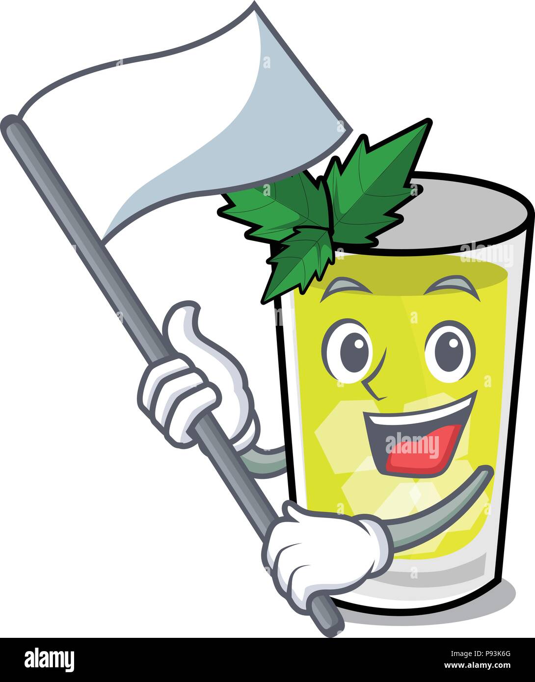 With flag mint julep mascot cartoon Stock Vector Image & Art - Alamy