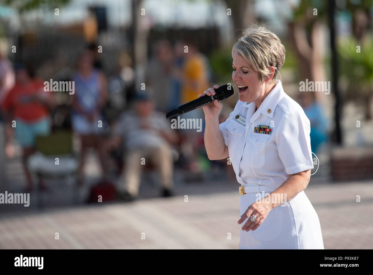 KEY WEST, Fla. (July 9, 2018) Chief Musician Shana Sullivan performs ...