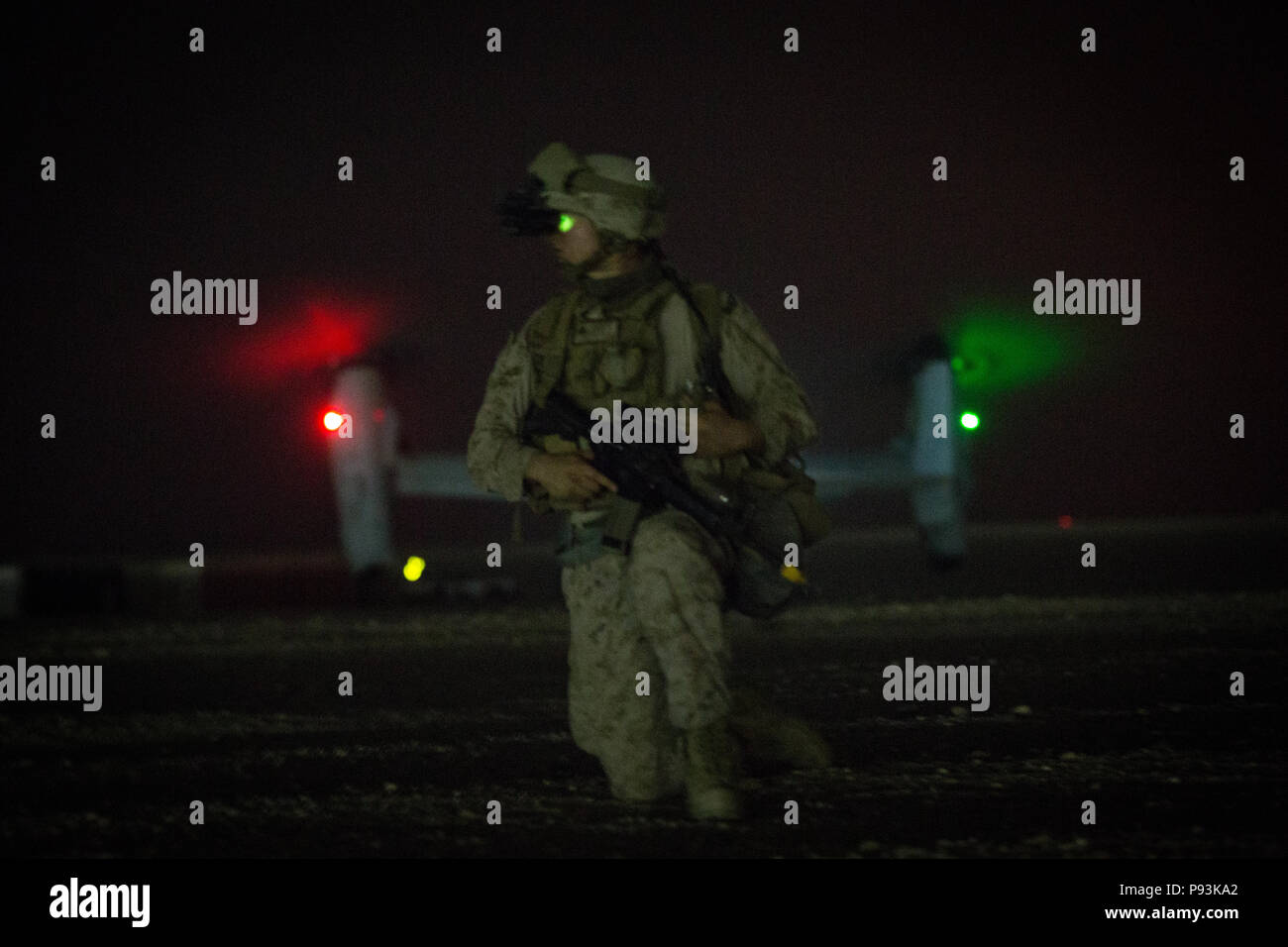 UNDISCLOSED LOCATION, MIDDLE EAST – A U.S. Marine with 3rd Battalion 7th Marine Regiment ...