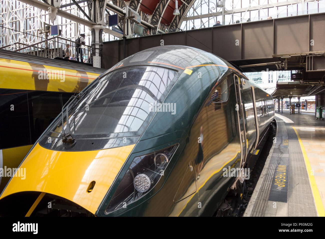 The windscreen of a Hitachi Class 800 Intercity Express Train at ...