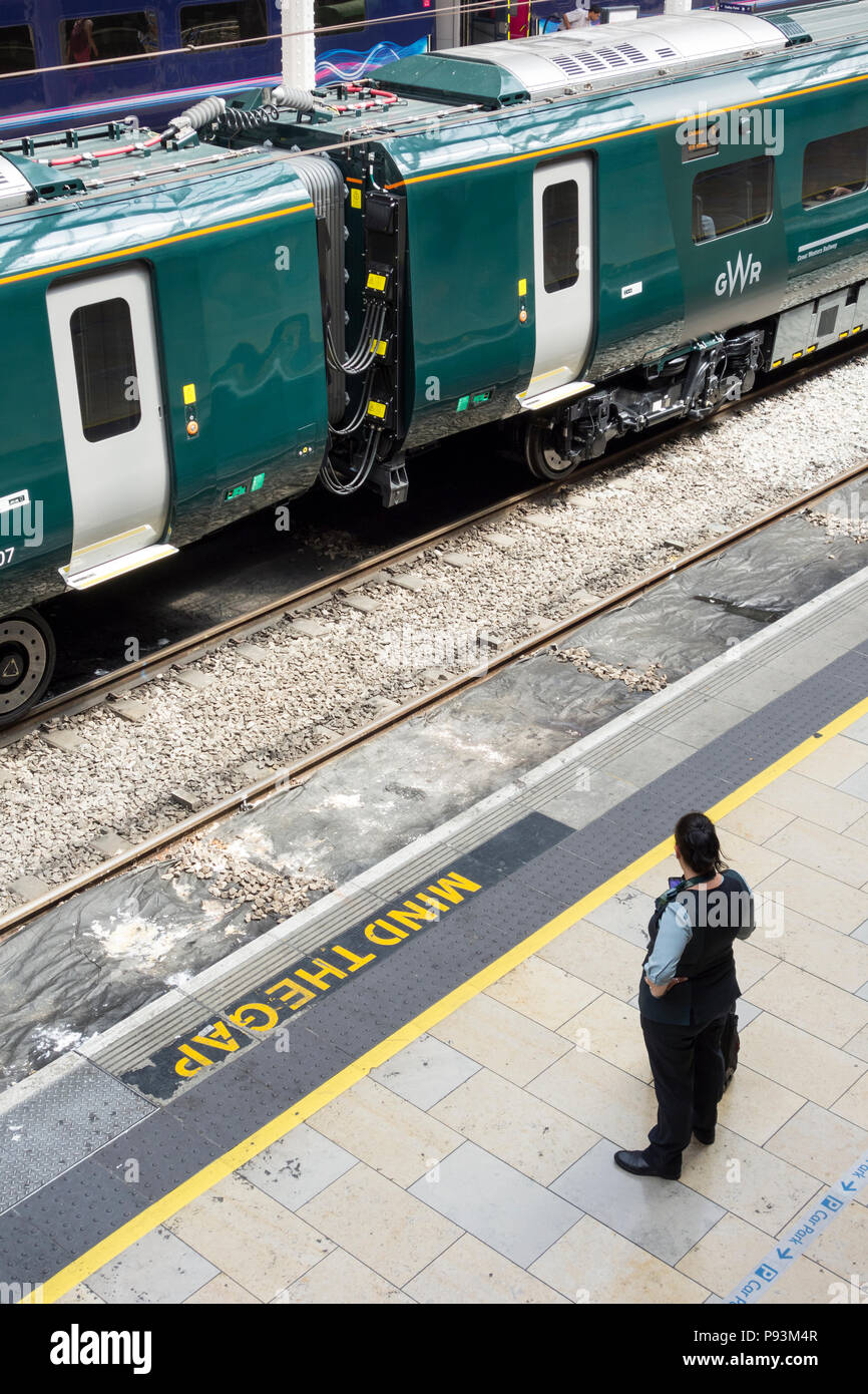 Female train guard hi-res stock photography and images - Alamy