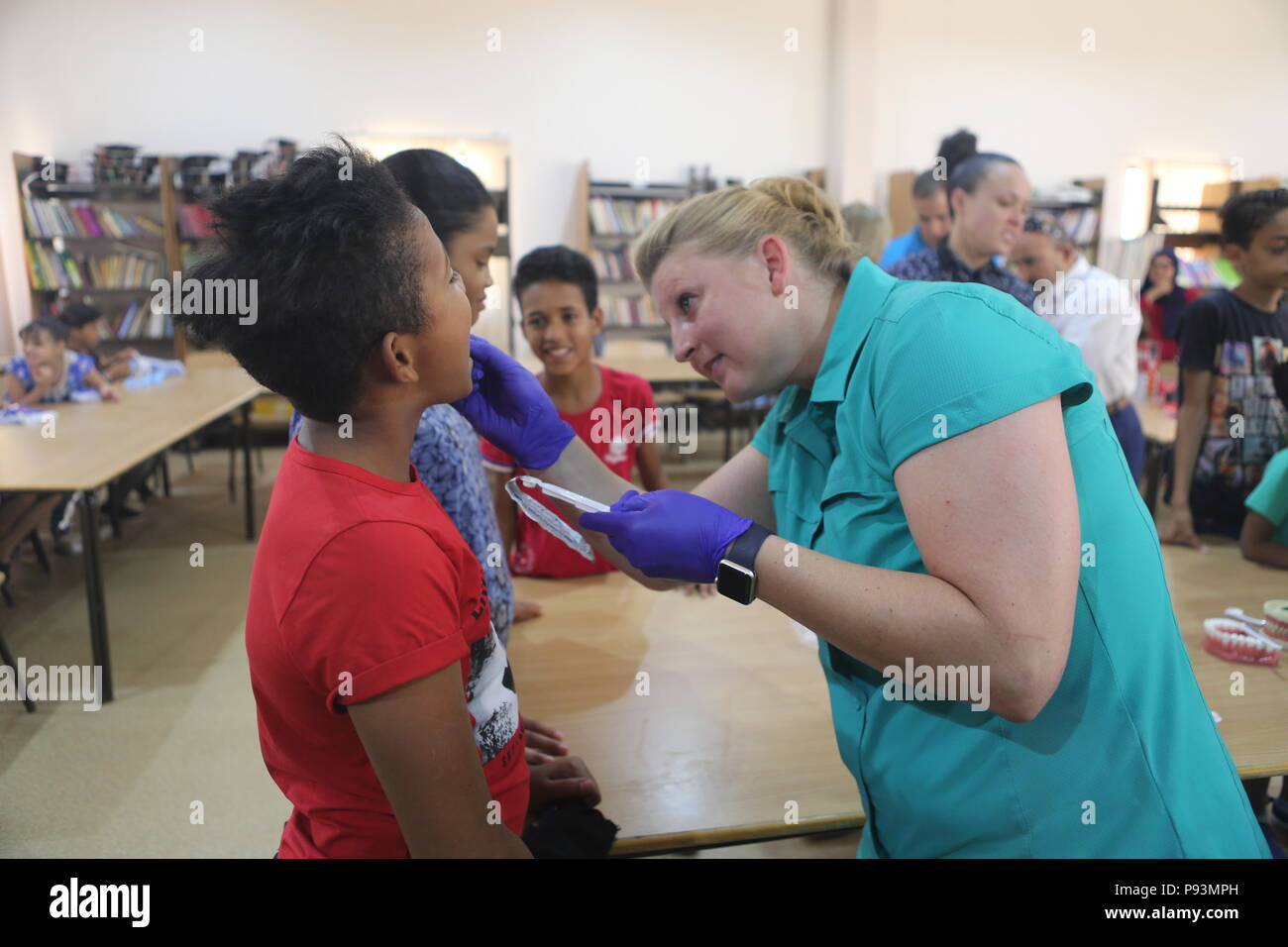 AQABA, Jordan (July 9, 2018) U.S. Navy LCDR Michelle Mayer, dental ...