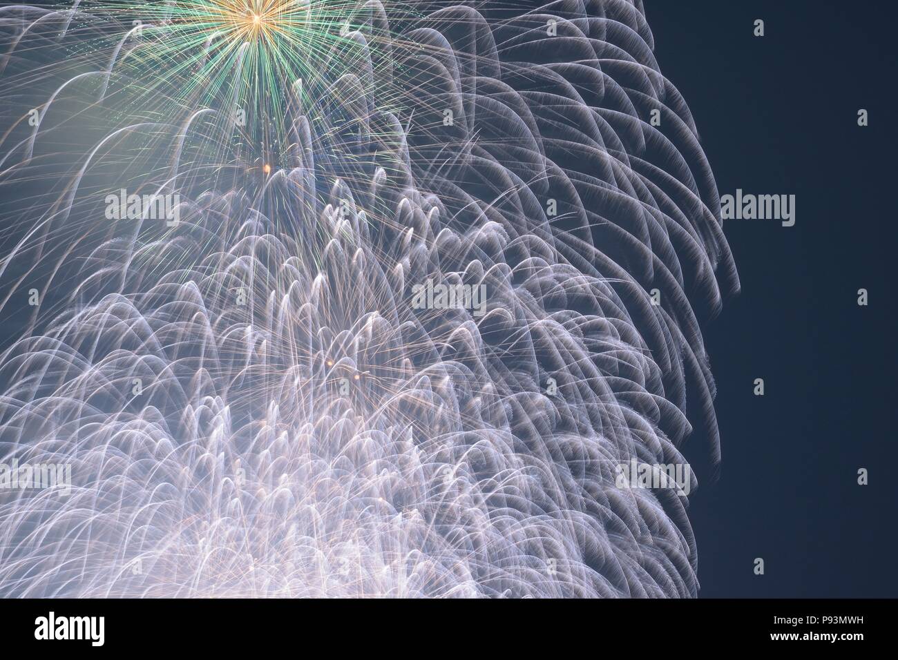 Background colorful Summer Fireworks display in Japan Stock Photo - Alamy