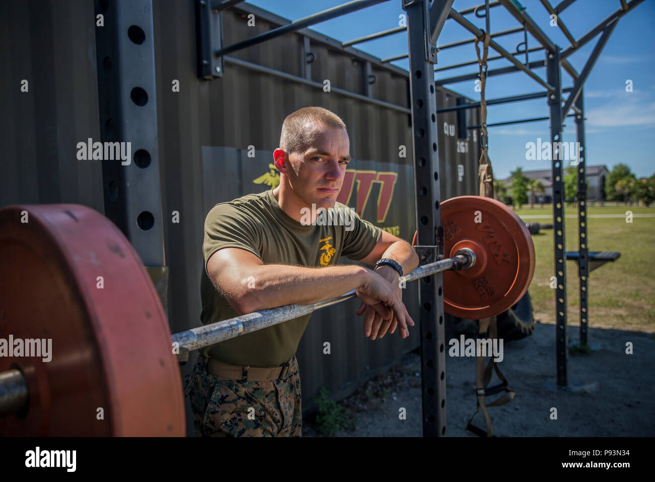Sgt. Jared Skelley is the Force Fitness instructor with Headquarters ...