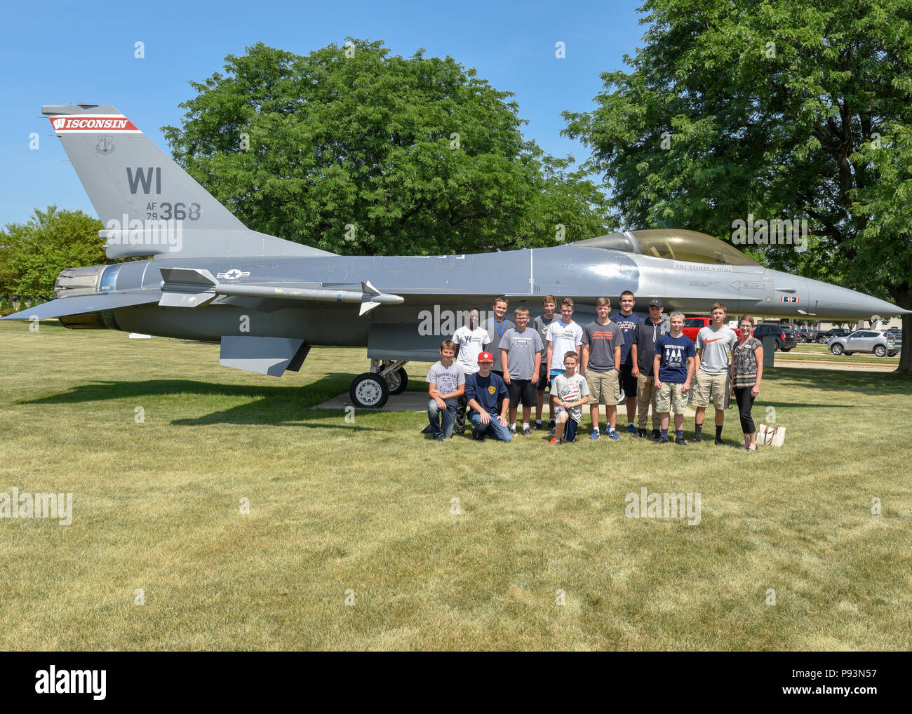 A group of students interested in career opportunities with the ...