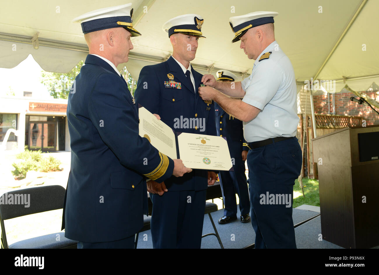Chief Warrant Officer Christopher Boss, commanding officer Coast Guard ...