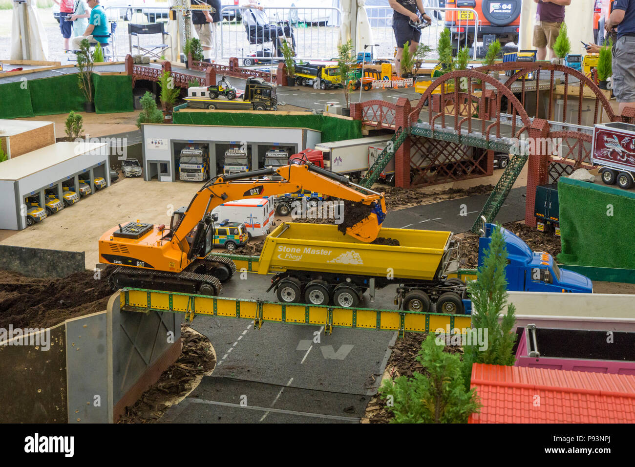 Radio control model truck layout at Wings And Wheels Stock Photo - Alamy