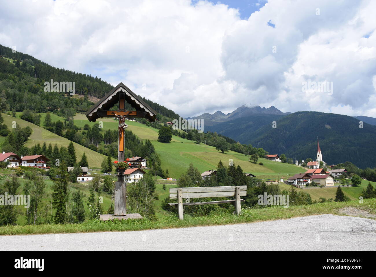 Oberdrauburg, Zwickenberg, Dorf, Bergdorf, Kärnten, Drautal, Tal ...