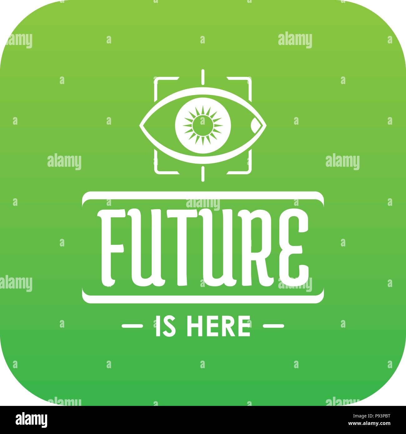 Future glasses icon green vector Stock Vector Image & Art - Alamy