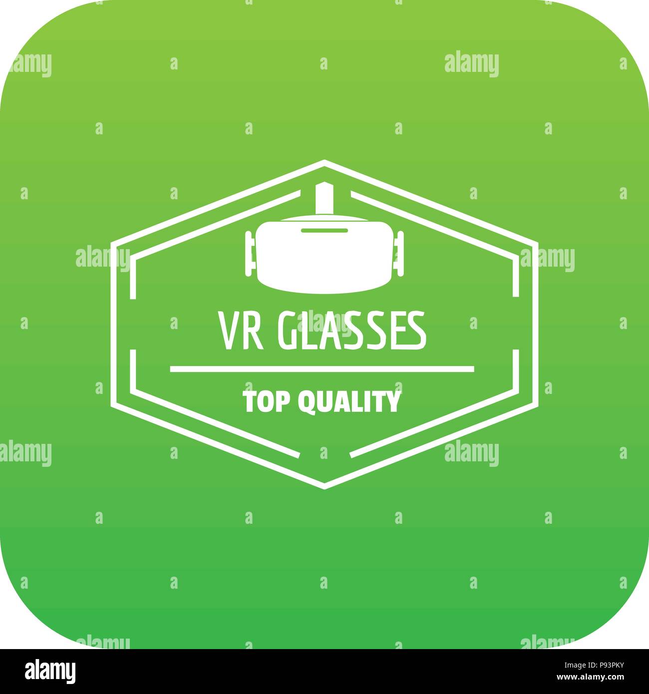 Vr glasses icon green vector Stock Vector Image & Art - Alamy