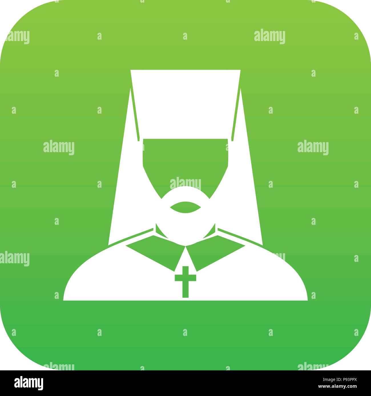 Orthodox priest icon digital green Stock Vector Image & Art - Alamy