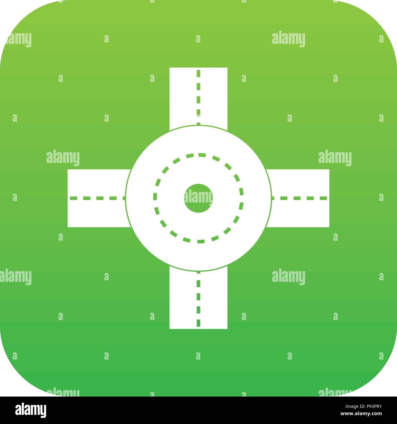 Big road junction icon digital green Stock Vector Image & Art - Alamy