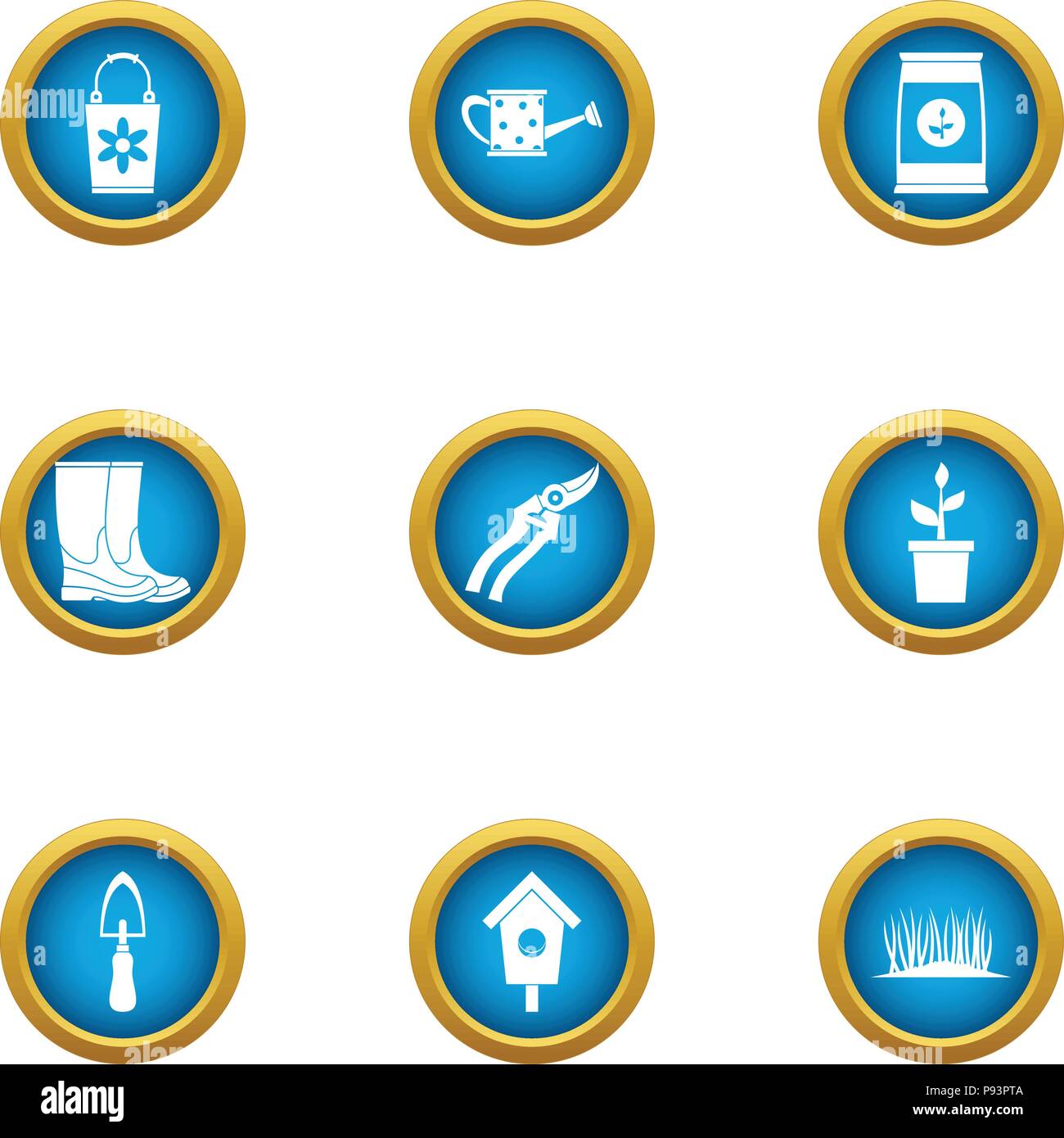 Master botanist icons set, flat style Stock Vector Image & Art - Alamy