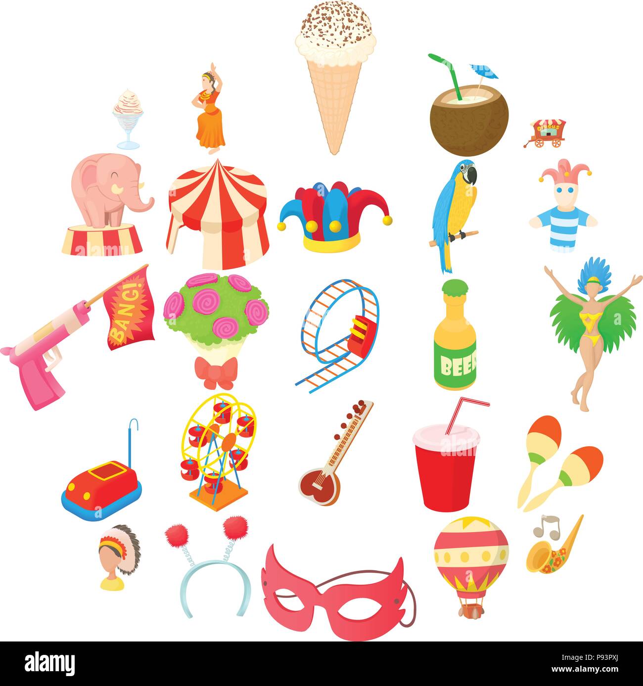 Output icons set, cartoon style Stock Vector Image & Art - Alamy