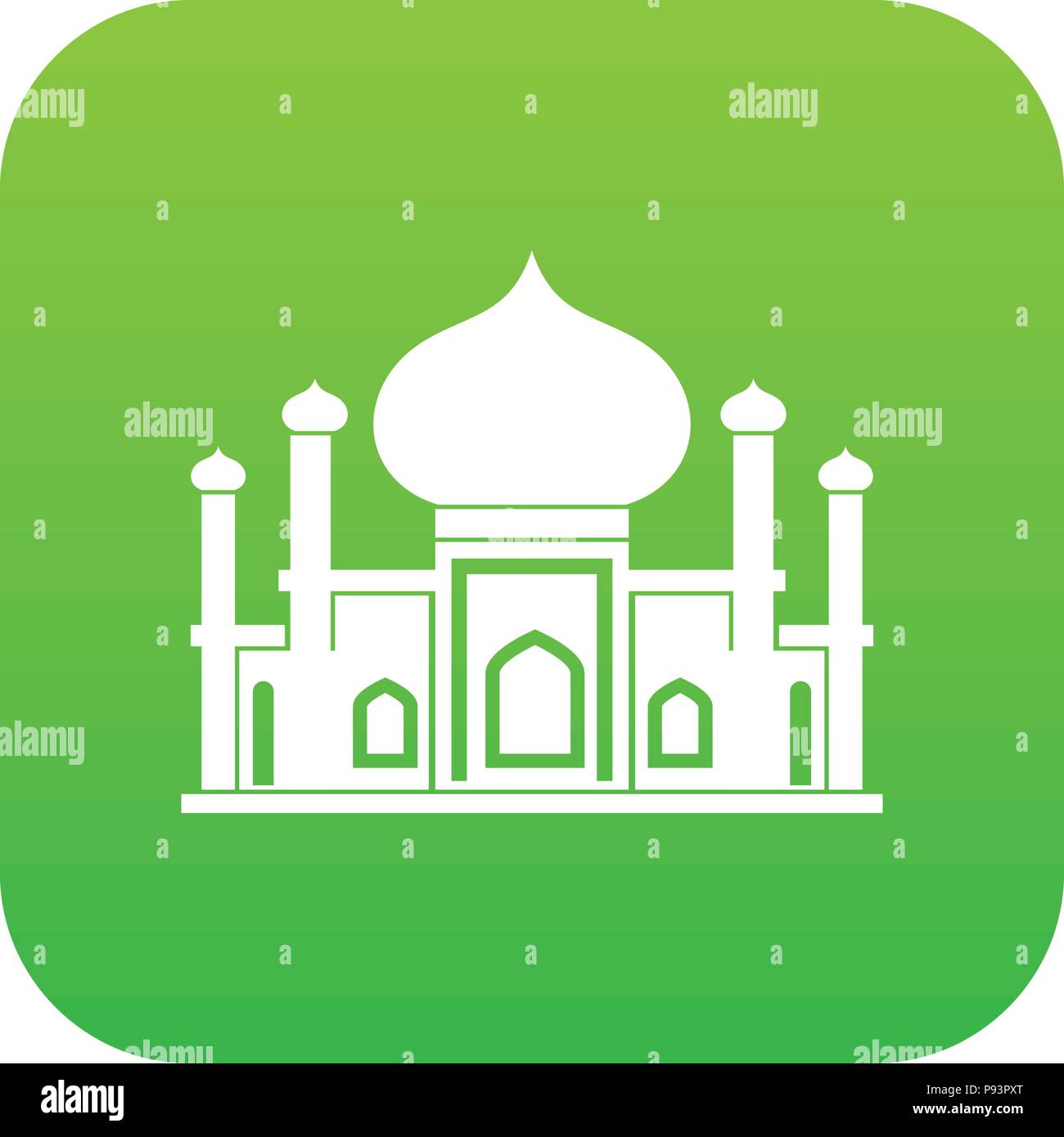 Mosque icon digital green Stock Vector Image & Art - Alamy