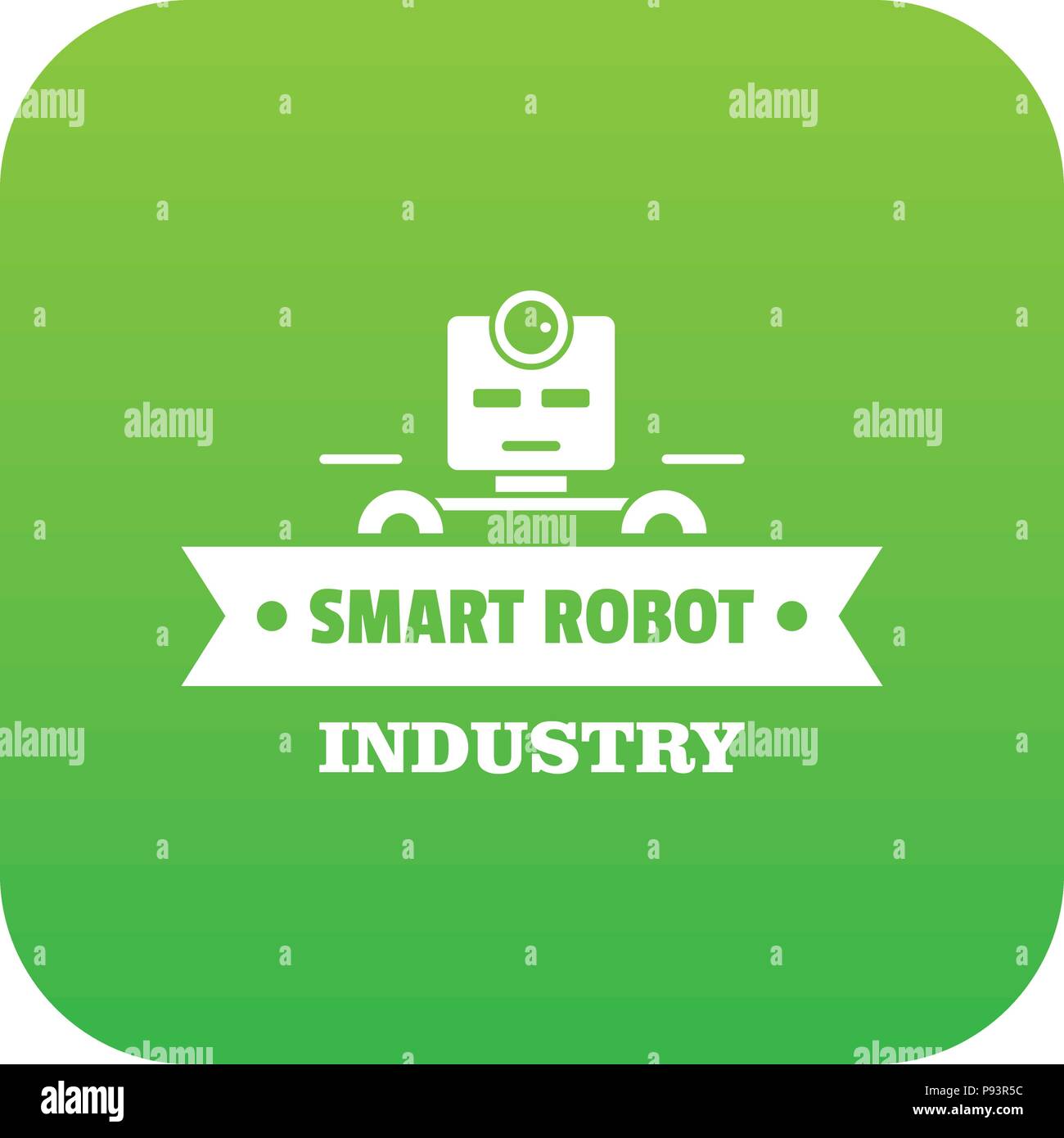 Robotic smart icon green vector Stock Vector Image & Art - Alamy