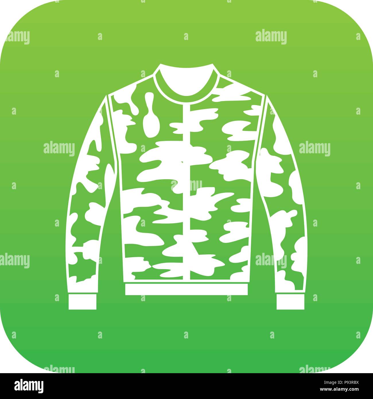 Green combat army jacket Stock Vector Images - Alamy