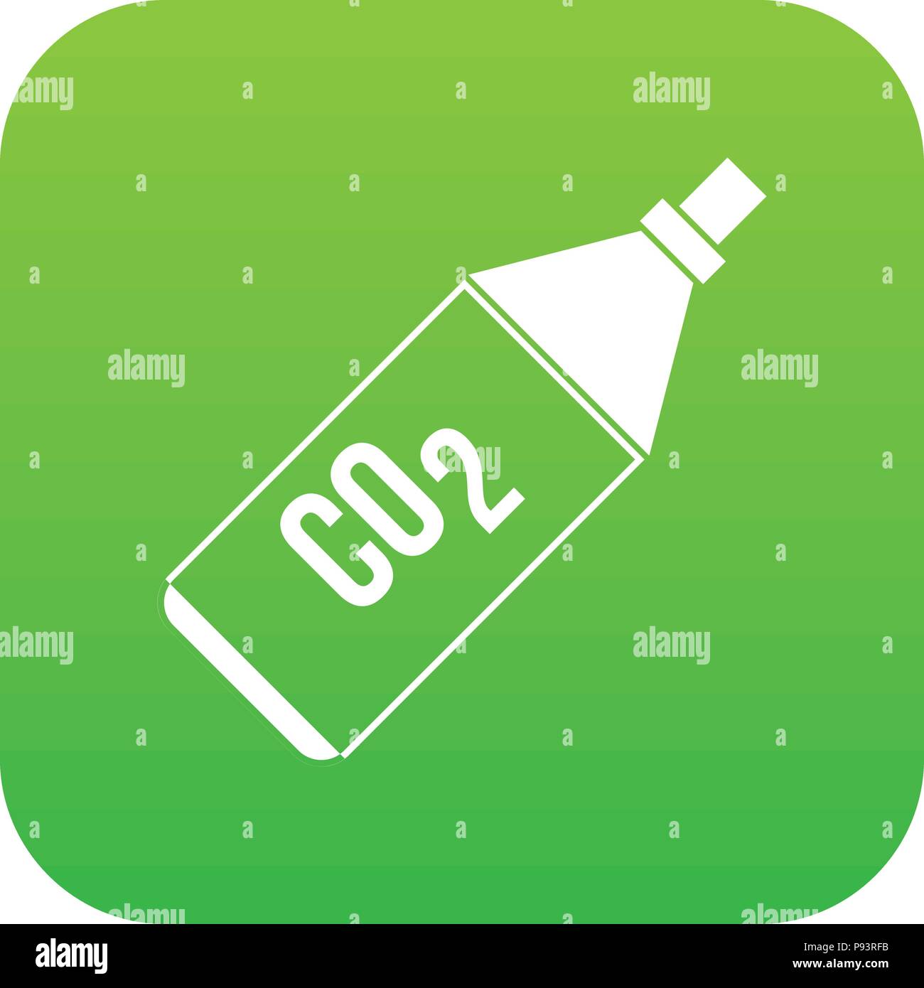 CO2 bottle icon digital green Stock Vector Image & Art - Alamy