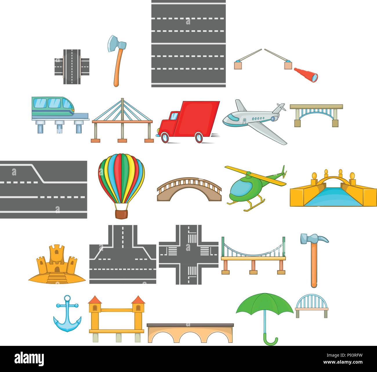 Pavement junction Stock Vector Images - Alamy