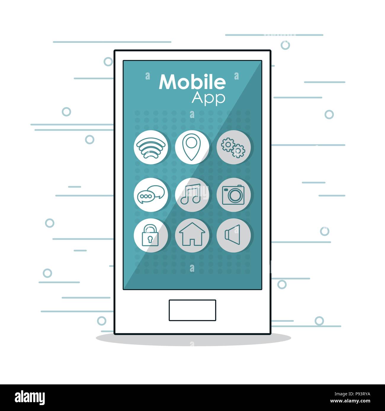 Smartphone mobile application Stock Vector Image & Art - Alamy