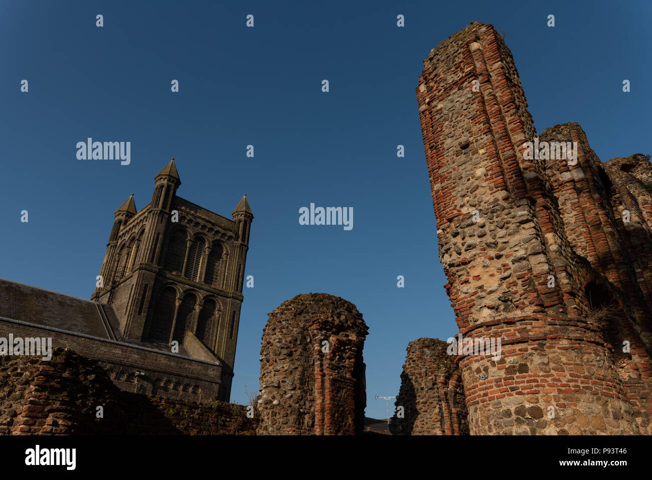 St Botolph's priory ruins stand in the grounds of St Botolph's church ...