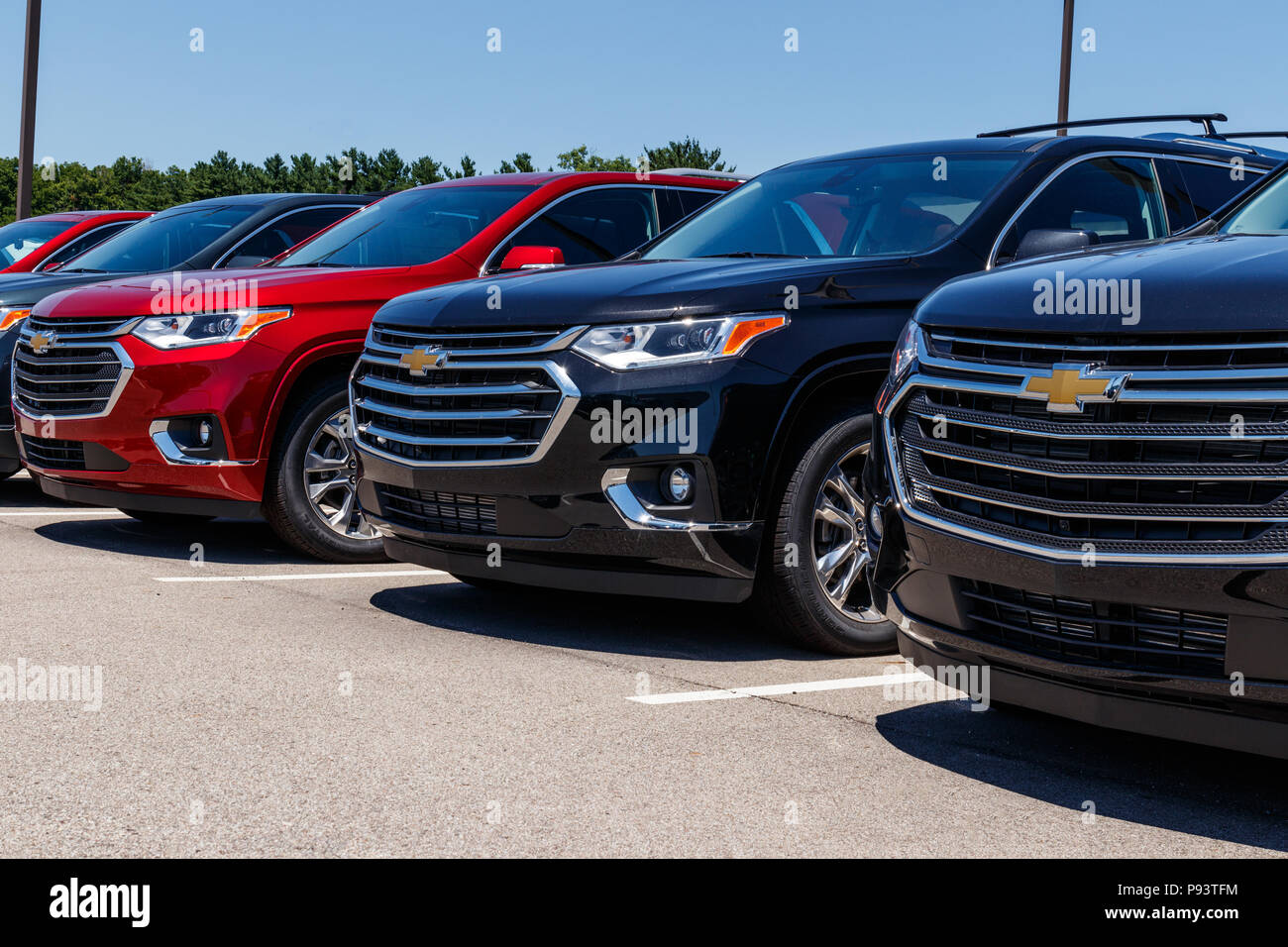 Indianapolis - Circa July 2018: Chevrolet Automobile Dealership. Chevy ...