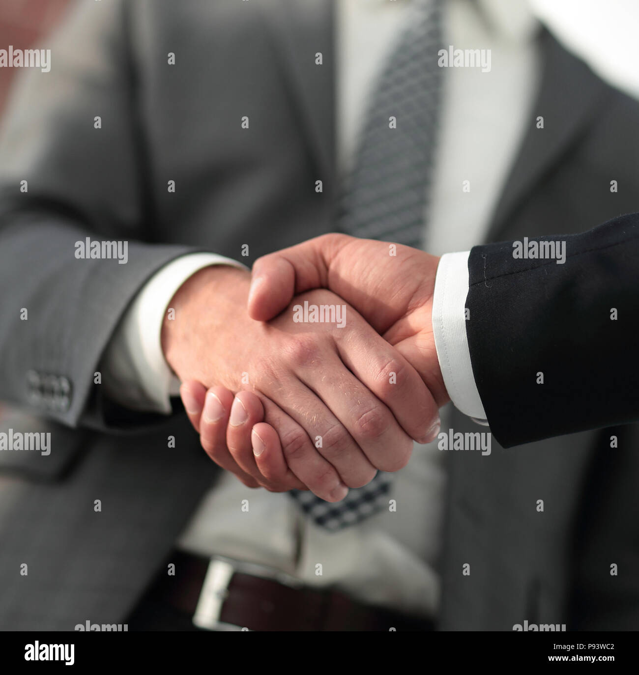 Business men giving a handshake. Business concept Stock Photo - Alamy